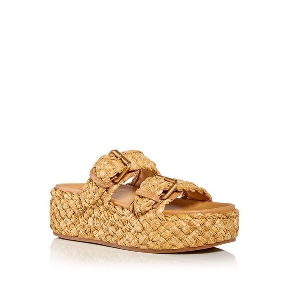 Ash | Shoes | Ash Womens Beige 2 Platform Ziggy Round Toe Wedge Slip On ...
